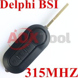 3 Buttons 315 MHz Flip Key For Fiat 500 / Dodge (Delphi BSI)