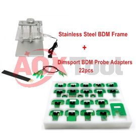 Stainless Steel BDM Frame + 22pcs Dimsport BDM Probe Adapters