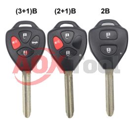 2/3/4 Buttons Uncut Remote Key Shell Case For Toyota RAV4 Yaris Venza ...