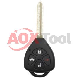 XHORSE XKTO02EN Toyota Style Flat 4 Buttons Wired Universal Remote Key ...